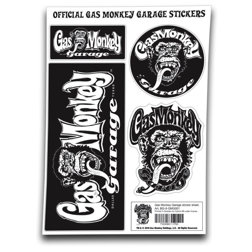 GAS MONKEY - Official Gas Monkey Garage Stickers - 20x30Cm ...