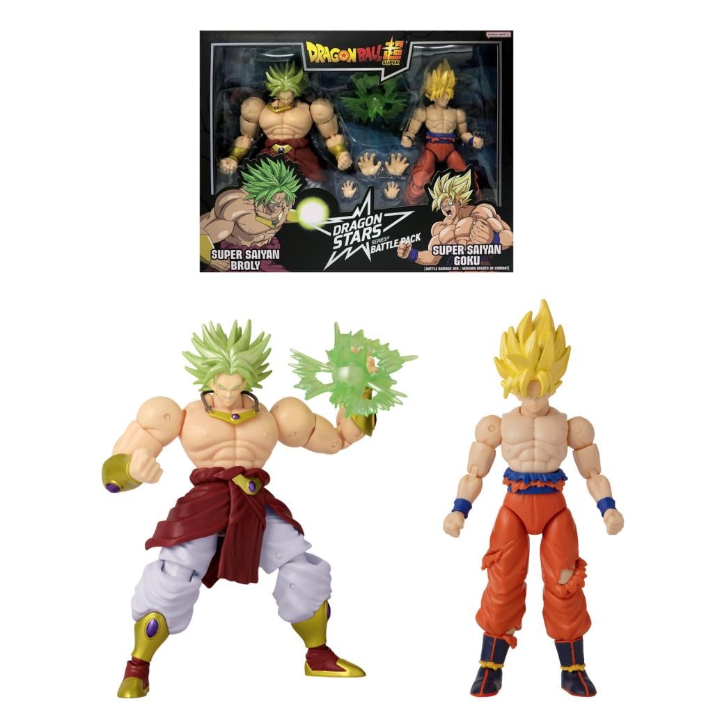DRAGON BALL - SS Goku VS SS Broly - Battle Pack Dragon Stars 17cm ...