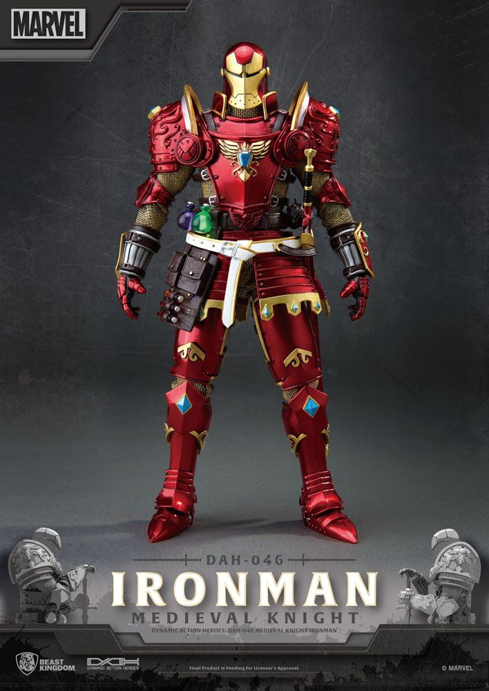 MARVEL - Medieval Knight Iron Man - Figurine Dynamic Heroes 20cm ...