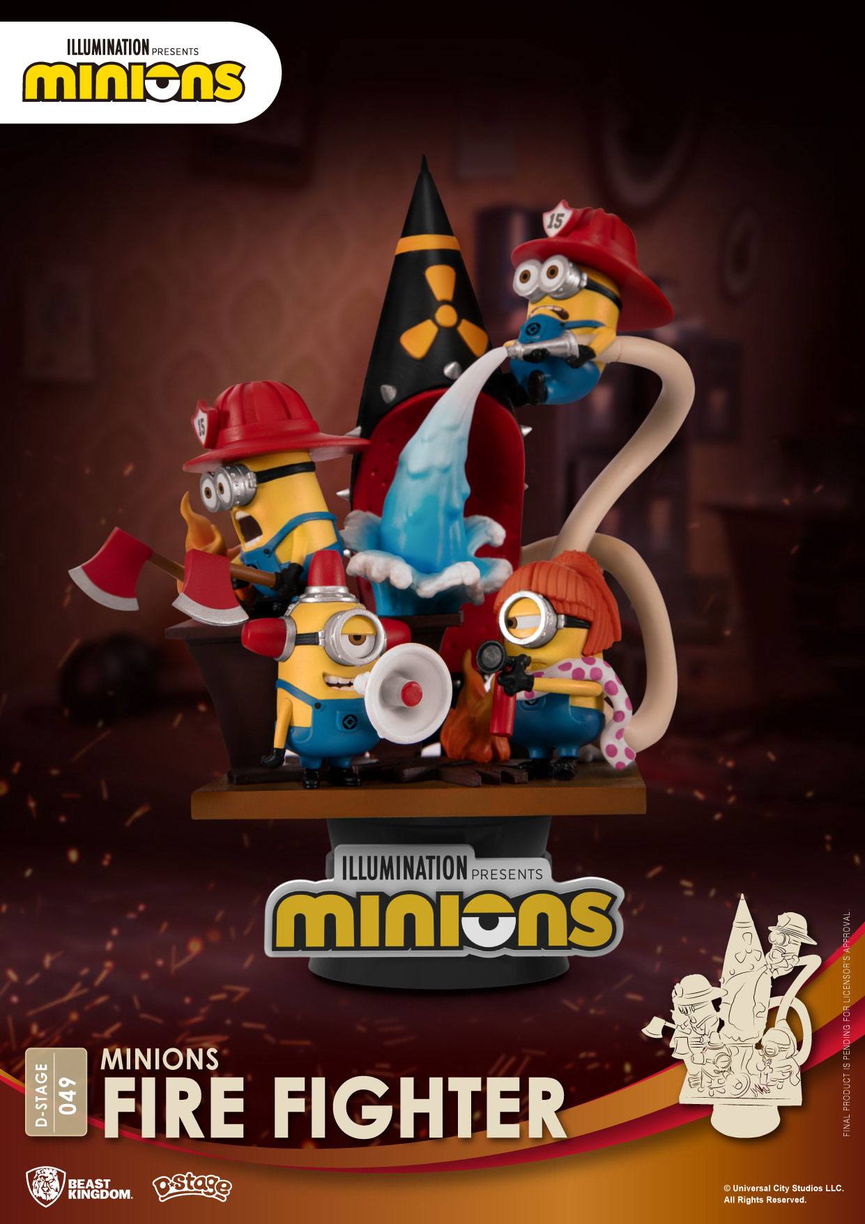 MINIONS - Fire Fighter - Diorama D-Stage 15cm : ShopForGeek.com ...