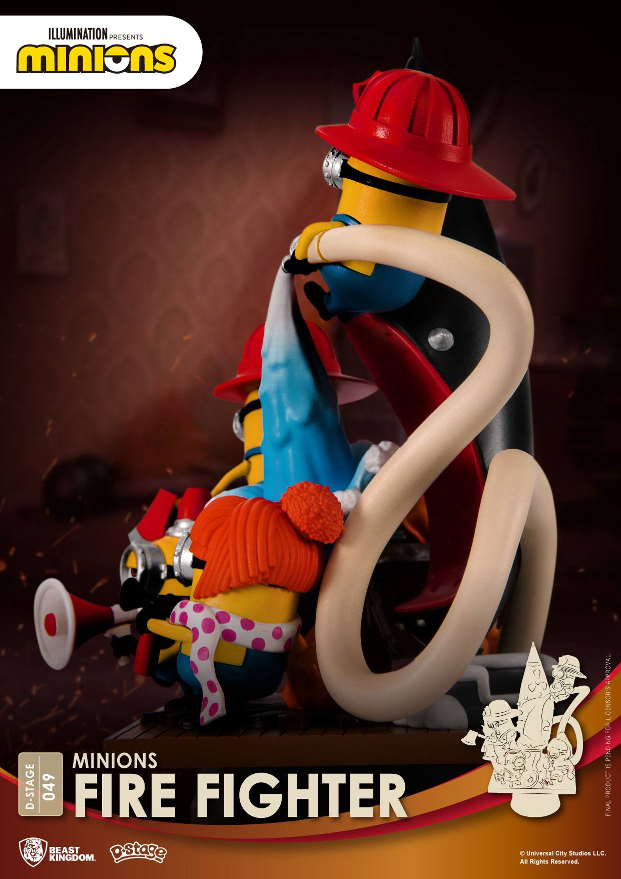 MINIONS - Fire Fighter - Diorama D-Stage 15cm : ShopForGeek.com ...