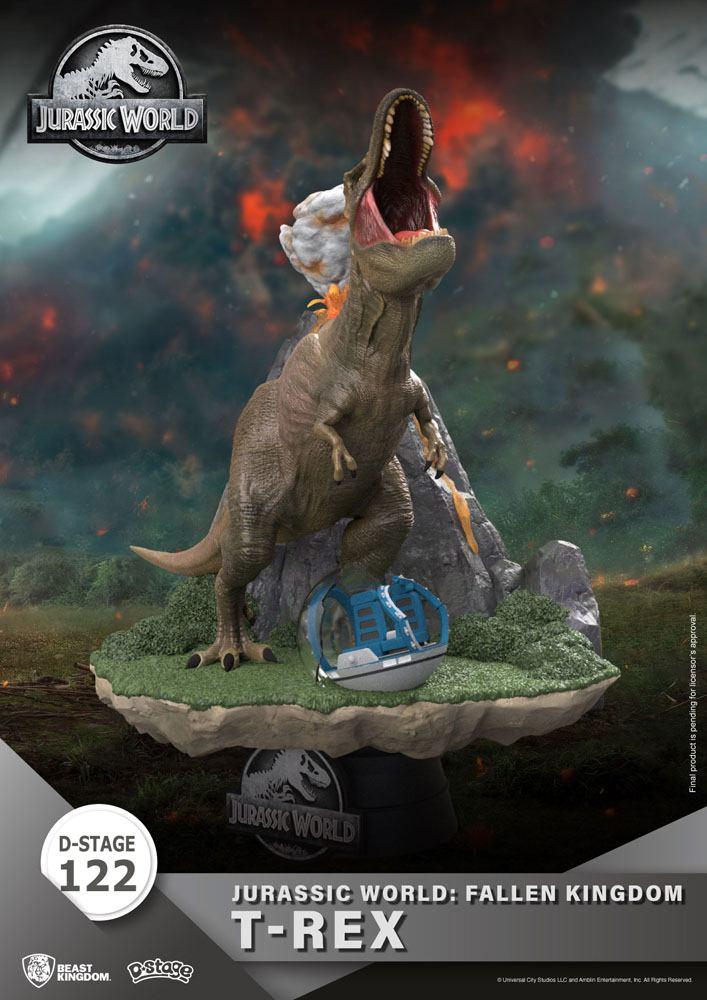 JURASSIC WORLD FALLEN KINGDOM - T-Rex - Diorama D-Stage 13cm ...