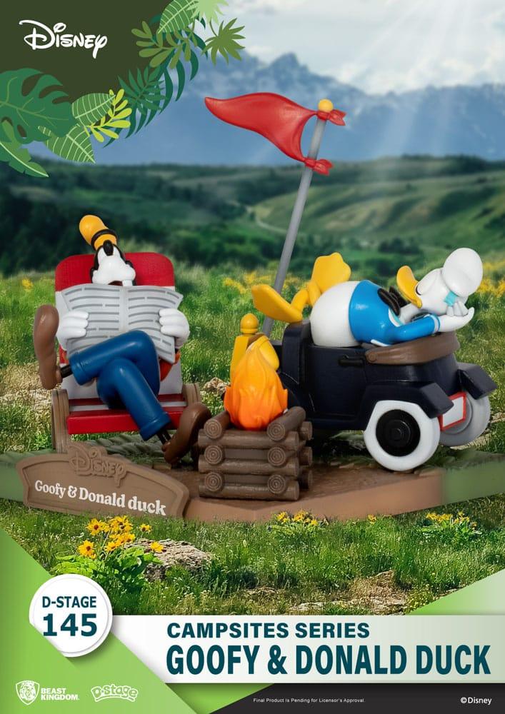 DISNEY - Dingo & Donald Duck - Diorama D-Stage Campsite Series 10cm ...