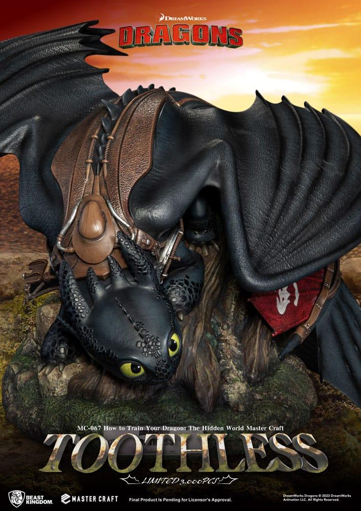 HOW TO TRAIN YOUR DRAGON - Toothless - Statue Master Craft 24cm ...