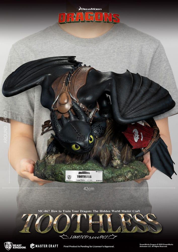 HOW TO TRAIN YOUR DRAGON - Toothless - Statue Master Craft 24cm ...