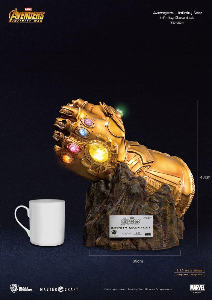 AVENGERS INFINITY WAR - Master Craft Statue - Infinty Gauntlet - 40cm ...