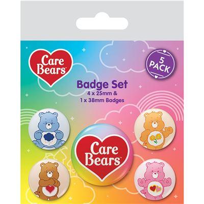 CARE BEARS - Character Collection - Pack 5 Badges : ShopForGeek.com ...