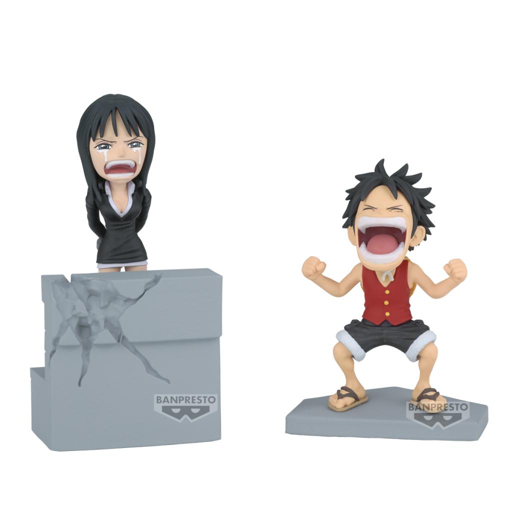 ONE PIECE - Luffy & Nico Robin - Figurine WCF Log Stories 10cm ...