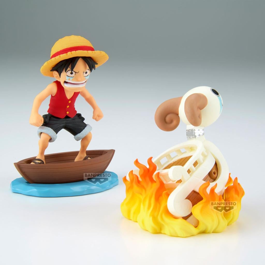 ONE PIECE - Luffy & Going Merry - WCF Log Stories Figurine 8cm ...