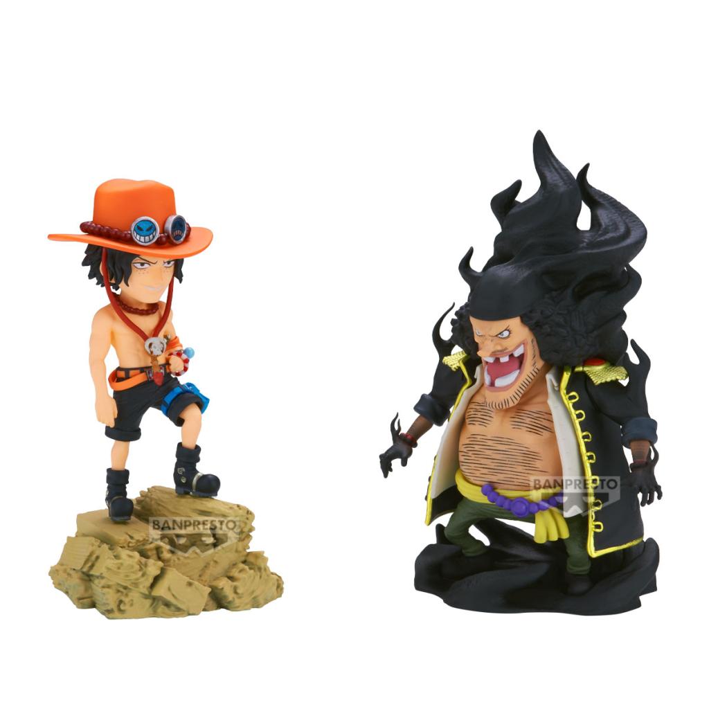 ONE PIECE - Ace VS Marshall D. Teach - Figure WCF Log Stories 8cm ...