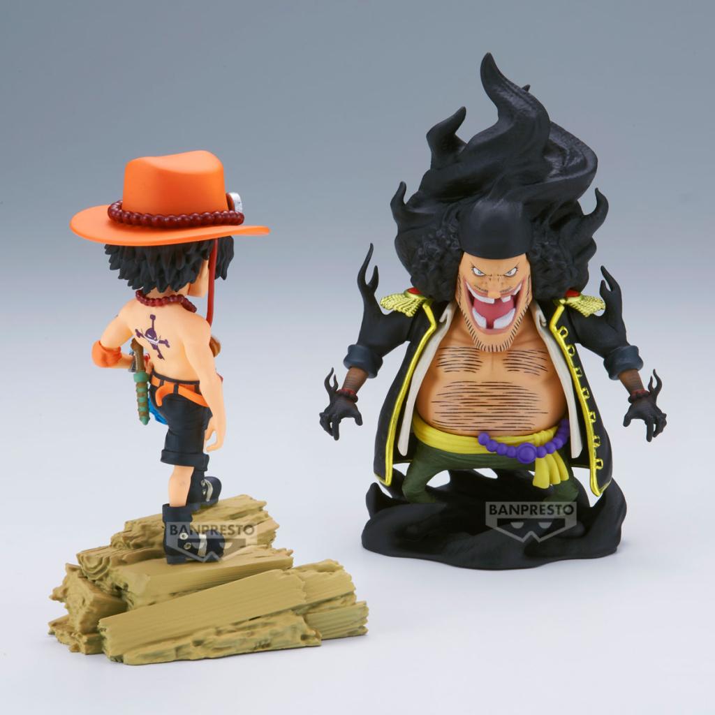 ONE PIECE - Ace VS Marshall D. Teach - Figure WCF Log Stories 8cm ...