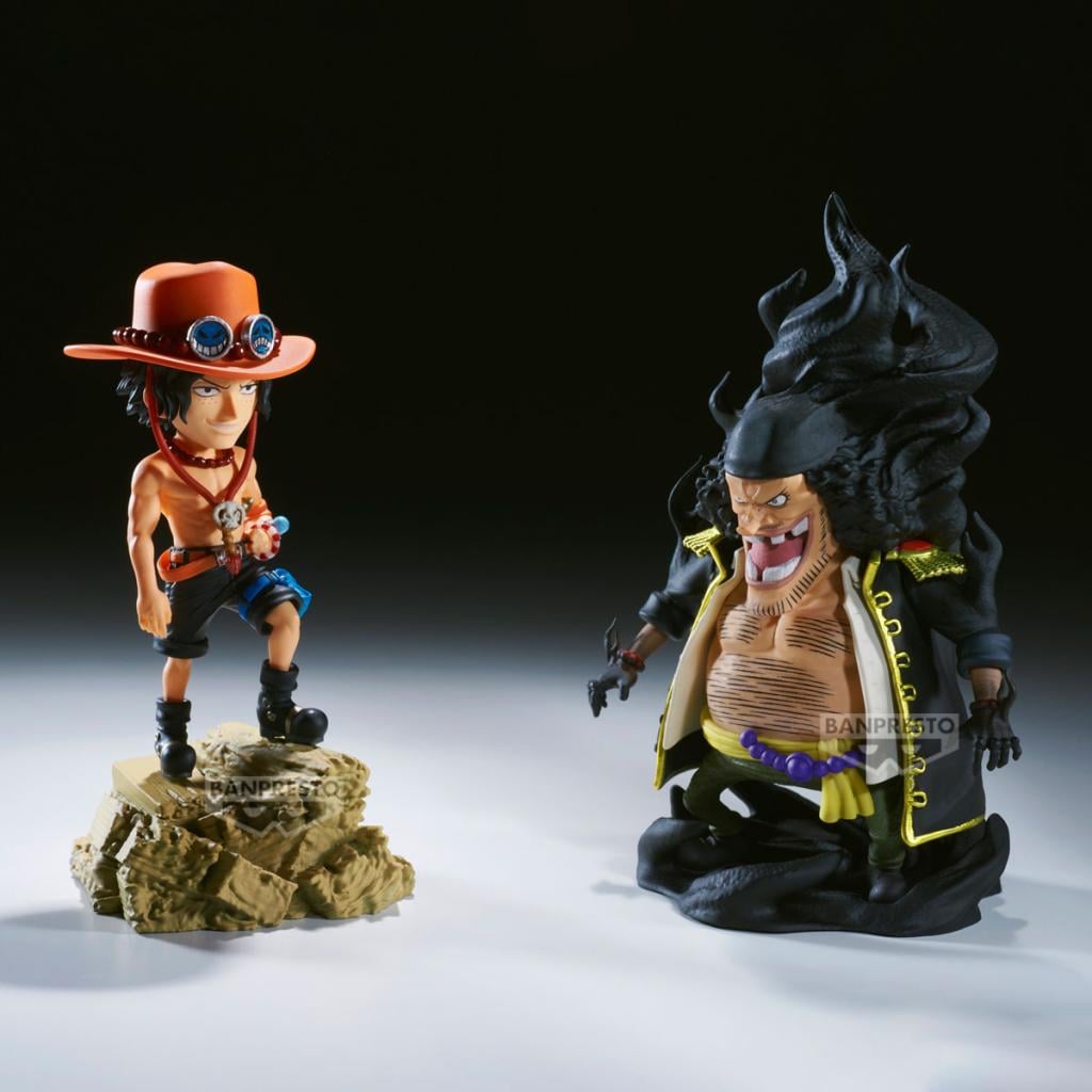 ONE PIECE - Ace VS Marshall D. Teach - Figure WCF Log Stories 8cm ...