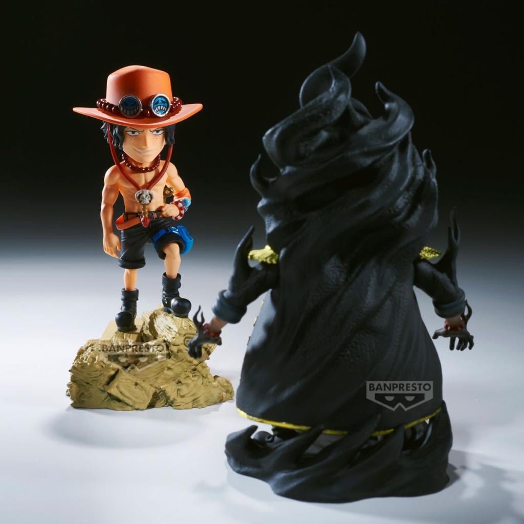 ONE PIECE - Ace VS Marshall D. Teach - Figure WCF Log Stories 8cm ...