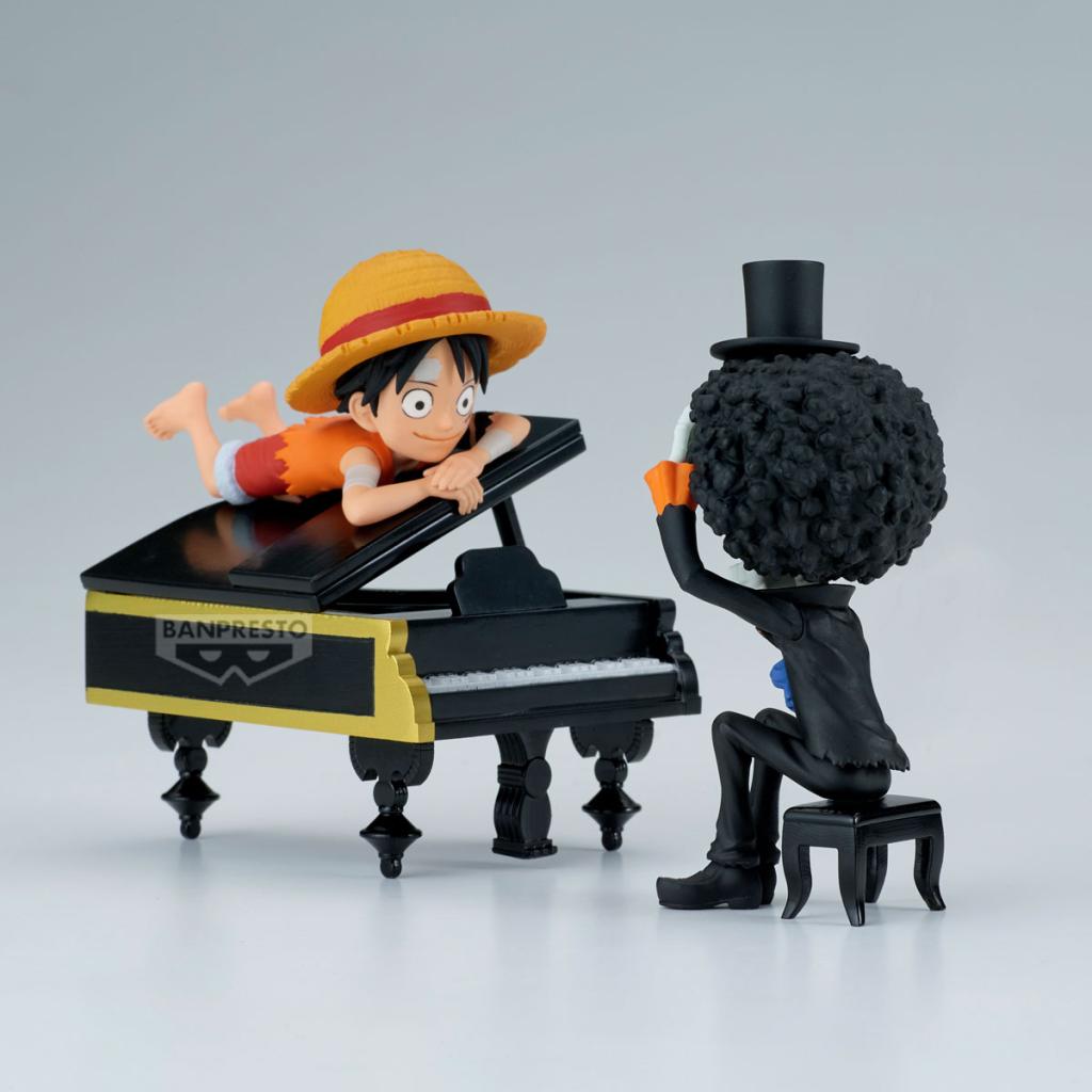 ONE PIECE - Luffy & Brook - Figure WCF Log Stories 8cm : ShopForGeek ...