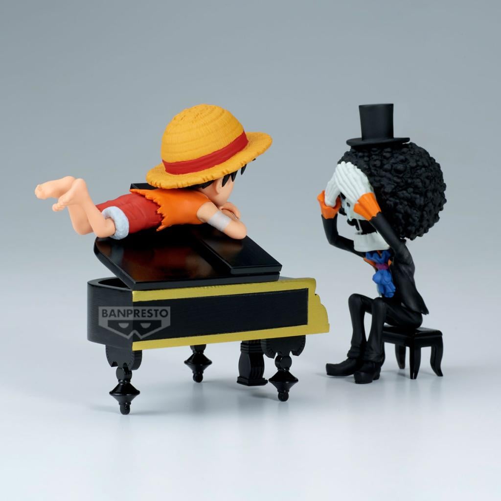 ONE PIECE - Luffy & Brook - Figure WCF Log Stories 8cm : ShopForGeek ...