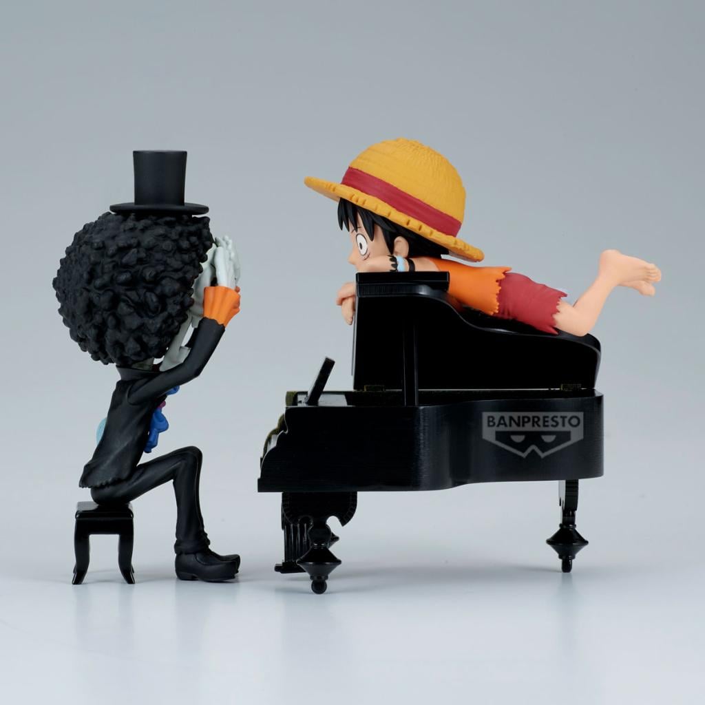 ONE PIECE - Luffy & Brook - Figure WCF Log Stories 8cm : ShopForGeek ...
