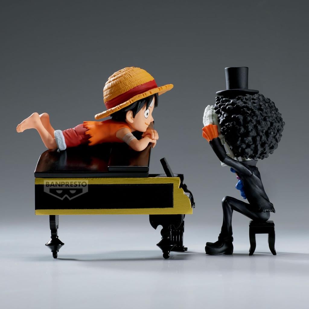 ONE PIECE - Luffy & Brook - Figure WCF Log Stories 8cm : ShopForGeek ...