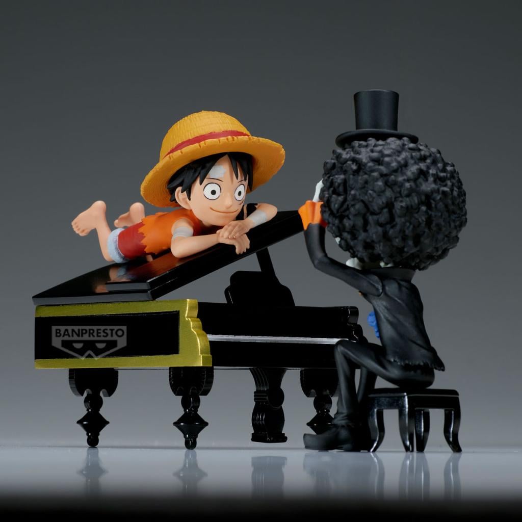 ONE PIECE - Luffy & Brook - Figure WCF Log Stories 8cm : ShopForGeek ...