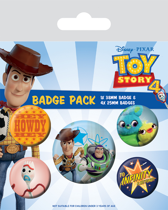 TOY STORY 4 - Pack 5 Badges - Friends for Life : ShopForGeek.com ...