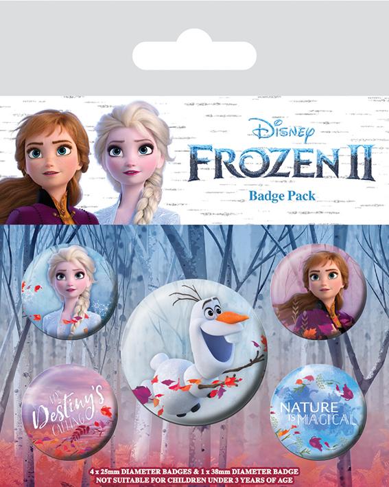 Frozen 2 - Pack 5 Badges - Destiny : ShopForGeek.com: Badges Pyramid DISNEY