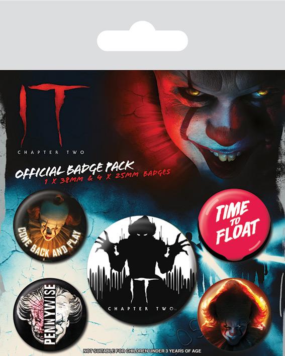IT Chapter 2 - Pack 5 Badges - Clown : ShopForGeek.com: Badges Pyramid ...