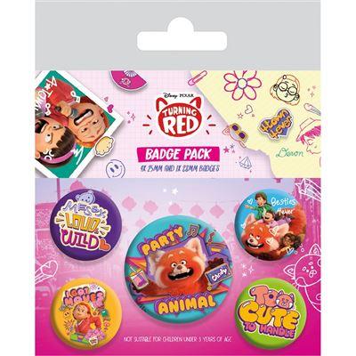 TURNING RED - Besties - Pack 5 Badges : ShopForGeek.com: Namensschild ...