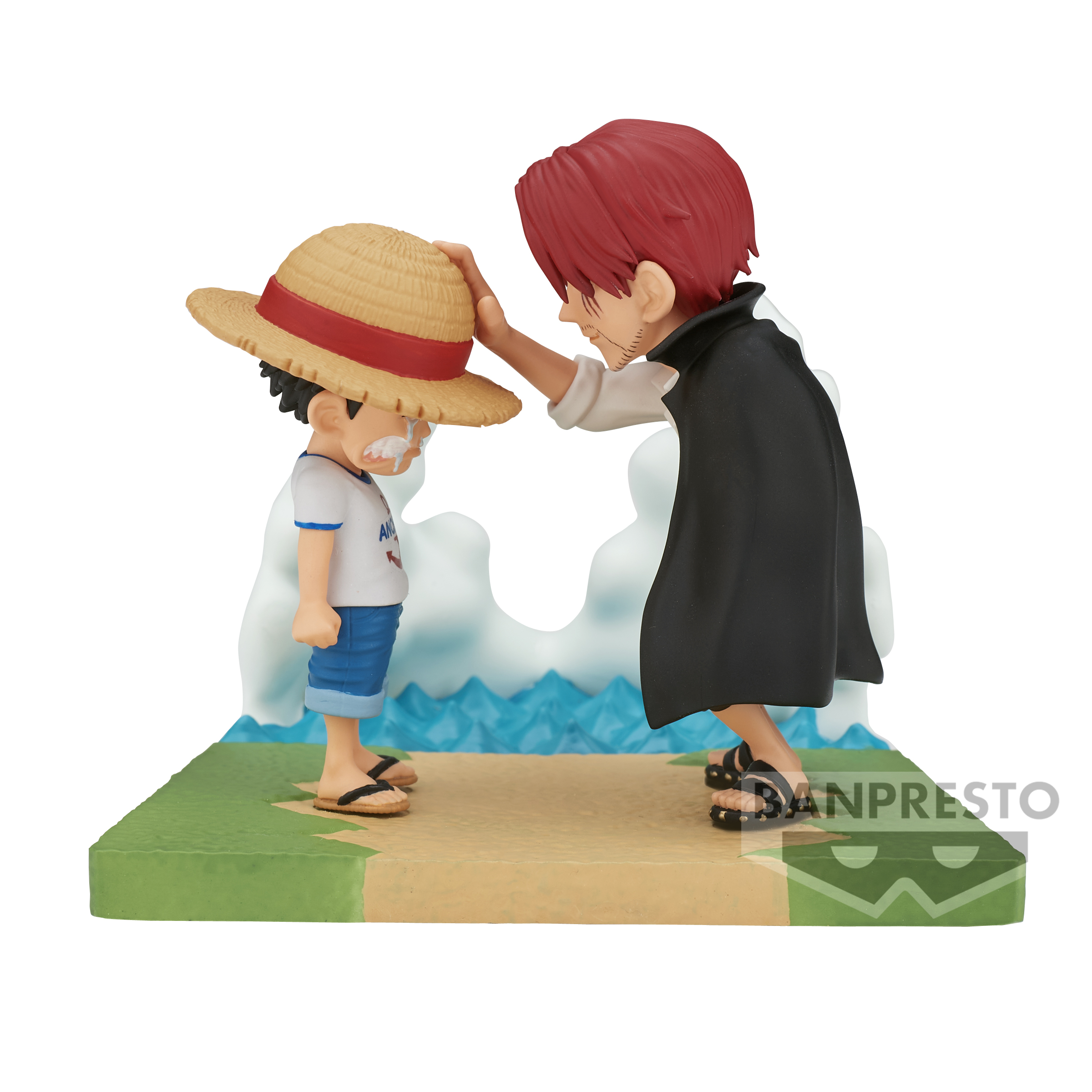 ONE PIECE - Monkey.D.Luffy & Shanks - Figure WCF-Log Stories 7cm ...