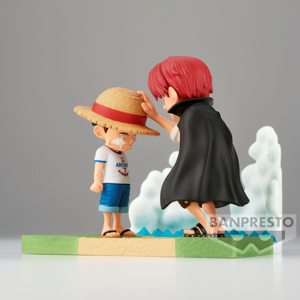 ONE PIECE - Monkey.D.Luffy & Shanks - Figure WCF-Log Stories 7cm ...