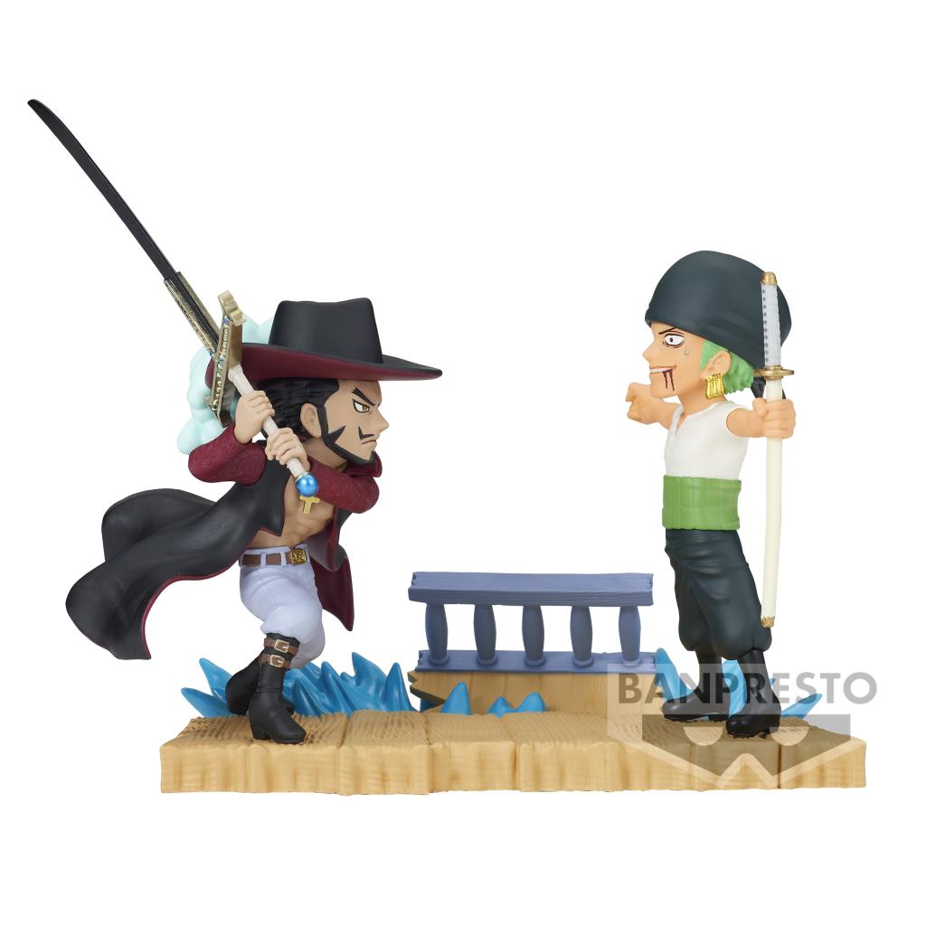 ONE PIECE - Zoro VS Mihawk - Figurine WCF Log Stories 7cm : ShopForGeek ...