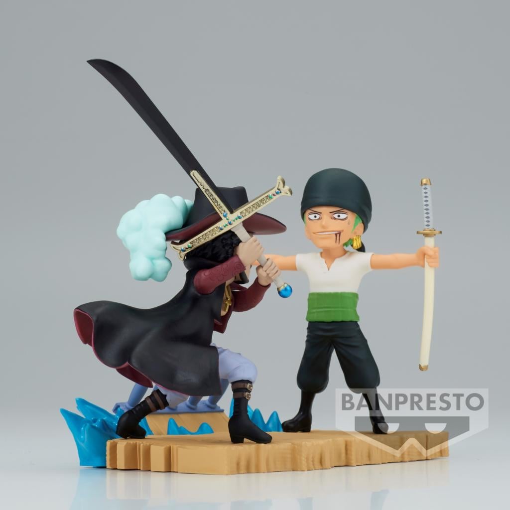 ONE PIECE - Zoro VS Mihawk - Figure WCF Log Stories 7cm : ShopForGeek ...