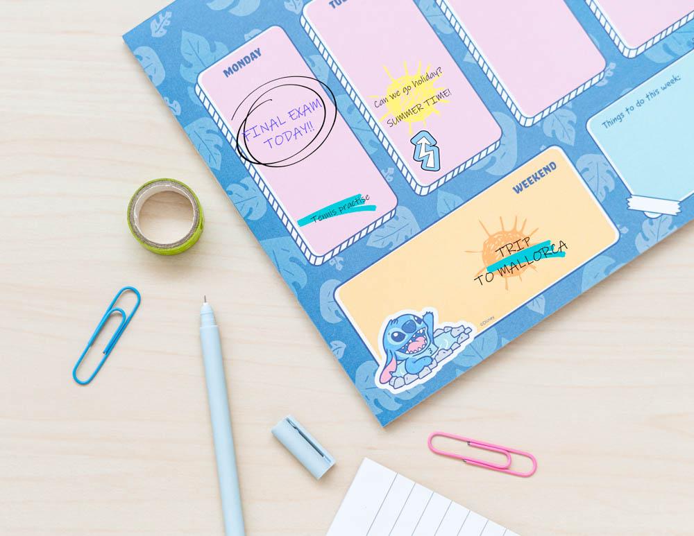 STITCH - Weekly Planner - A4 Bloc Note : ShopForGeek.com: Stationery ...