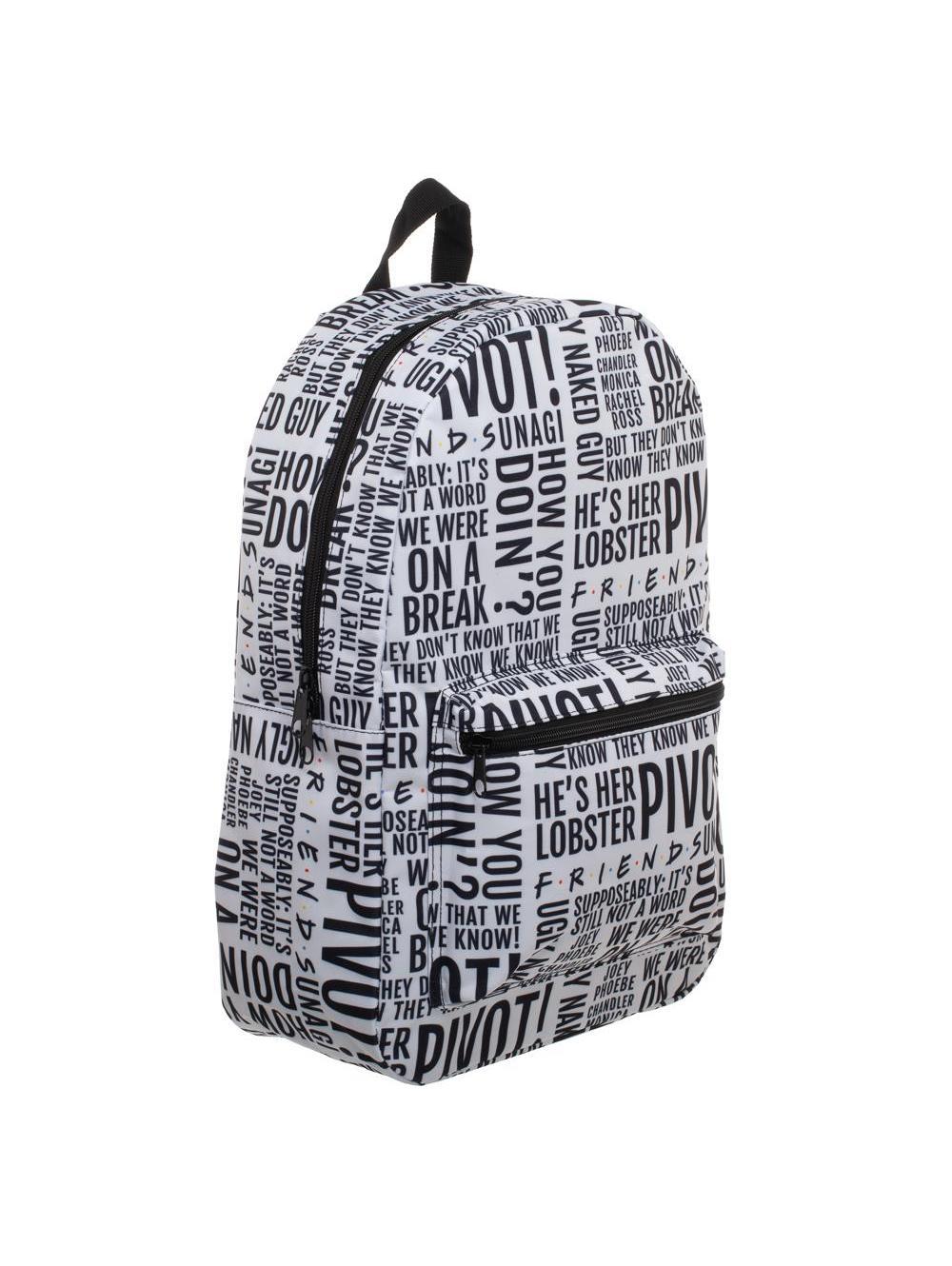 FRIENDS - Quotes Quickturn Backpack : ShopForGeek.com: Bag Friends