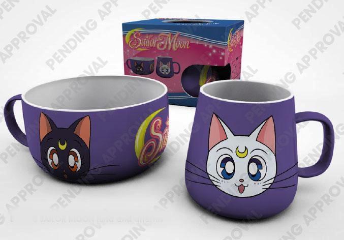 SAILOR MOON - Breakfast Set - Luna & Artemis : ShopForGeek.com: Kitchen ...