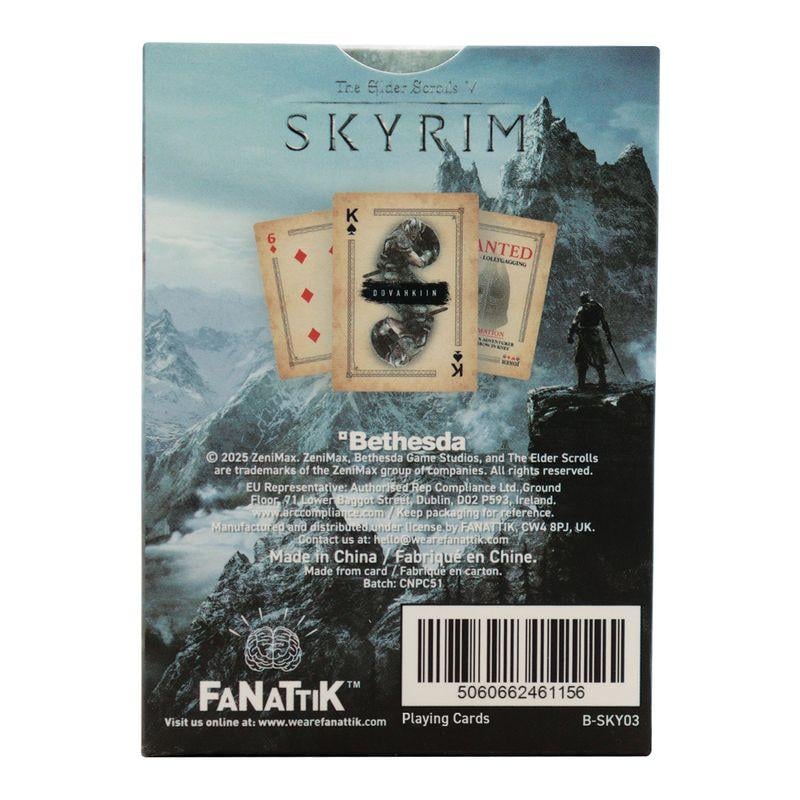 THE ELDER SCROLLS V SKYRIM - Playing Cards CDU Containing 12 Packs ...