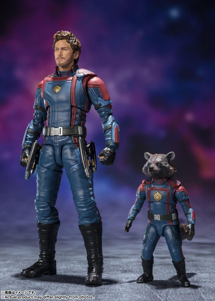 GOTG 3 - Star-Lord & Rocket Raccoon - Figurine S.H. Figuarts 6-15cm ...