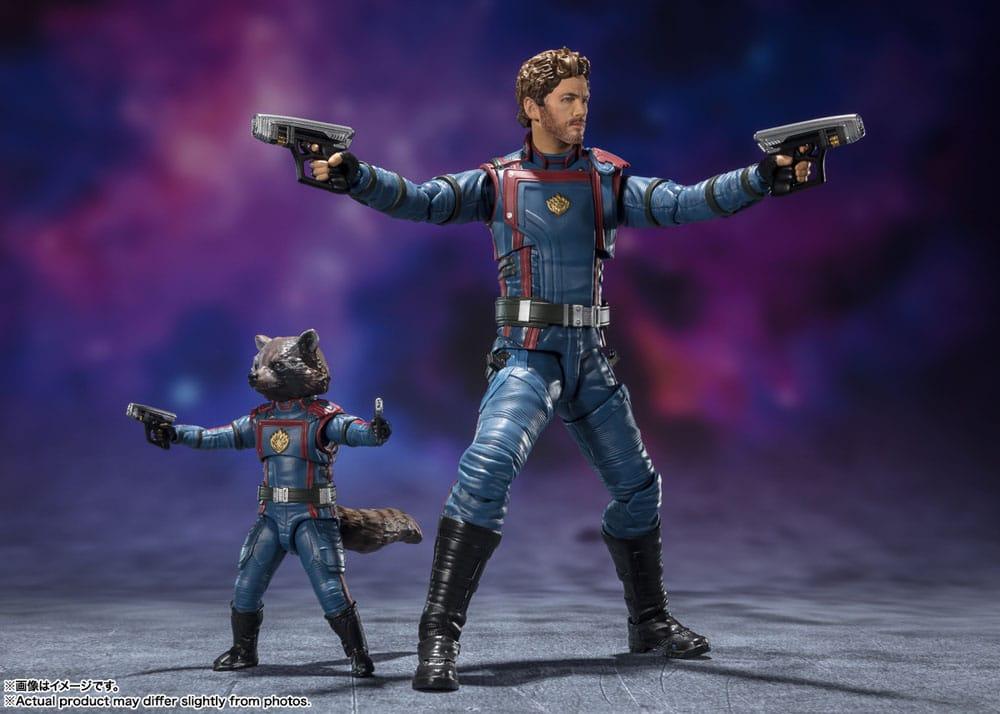 GOTG 3 - Star-Lord & Rocket Raccoon - Figurine S.H. Figuarts 6-15cm ...