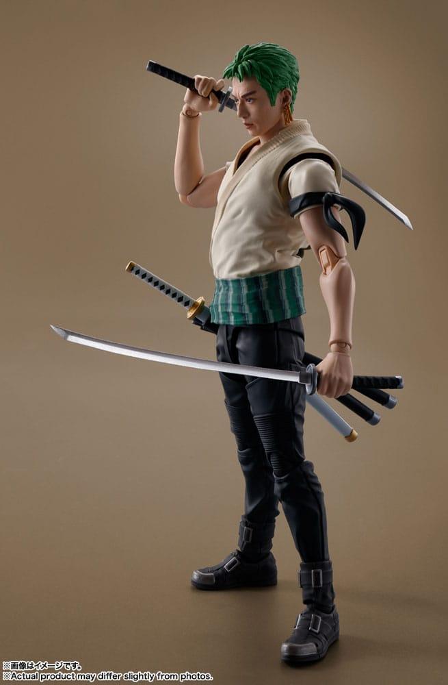 ONE PIECE NETFLIX - Roronoa Zoro - Figurine S.H. Figuarts 14cm ...