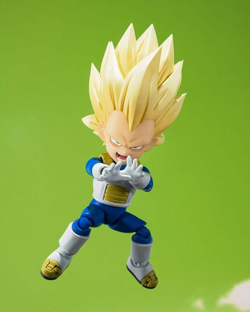 DRAGON BALL DAIMA - Super Saiyan 3 Mini Vegeta -Fig. S.H. Figuarts 8cm ...