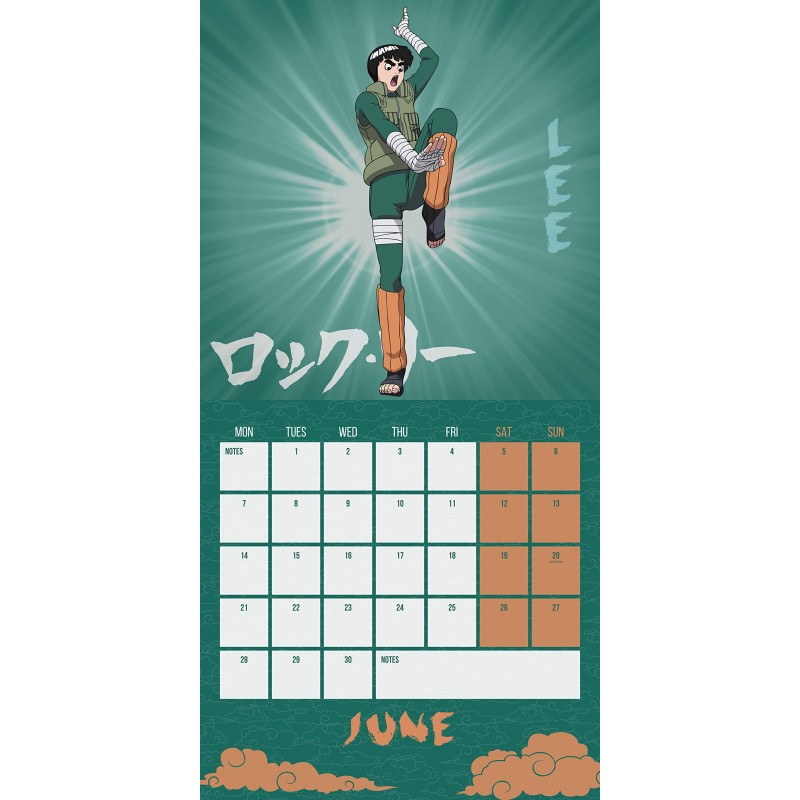 NARUTO - Calendar 2021 '30x30cm' : ShopForGeek.com: Calendar Naruto