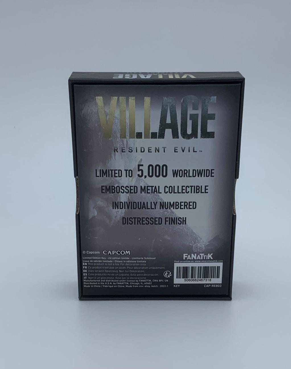 RESIDENT EVIL VIII - Replica Insignia Key - Limited Edition ...