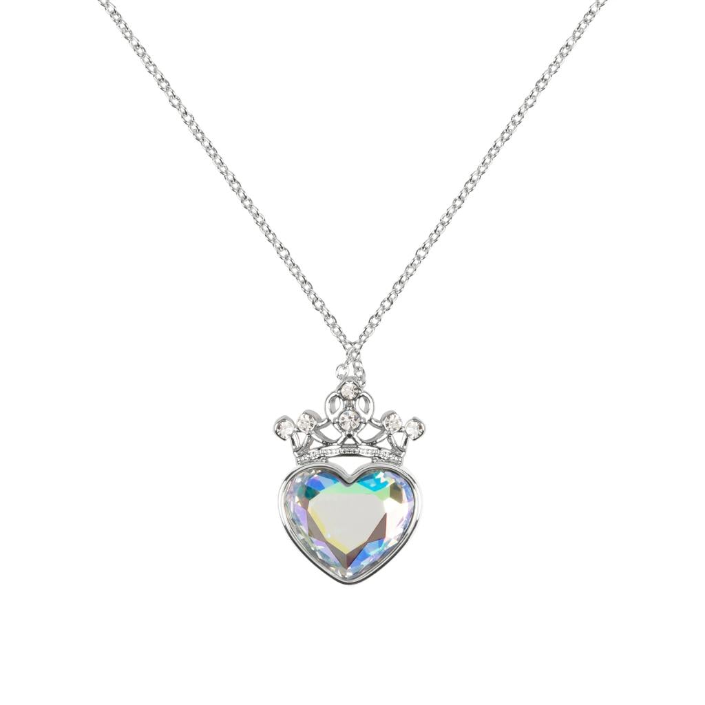 DISNEY - Tiara - Silver Brass Plated Necklace + Stone : ShopForGeek.com ...