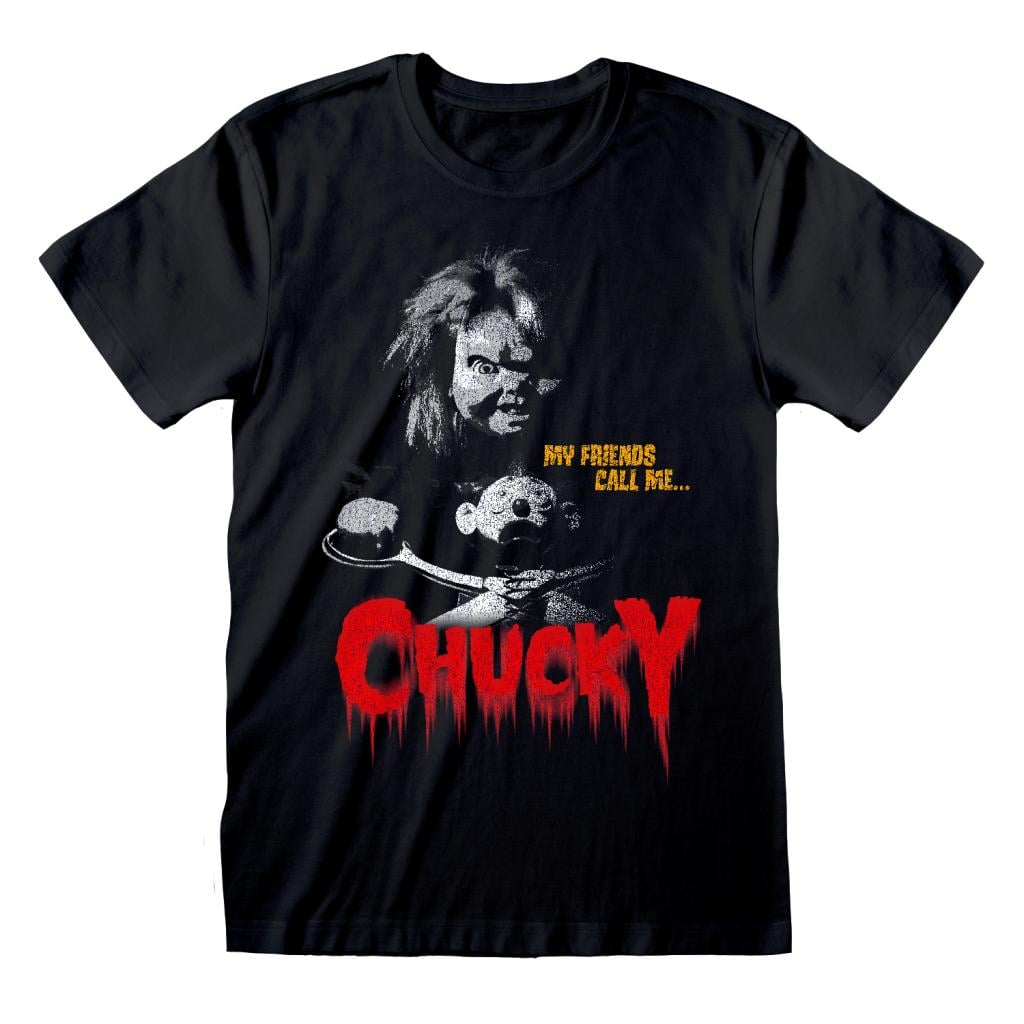 CHUCKY - My Friends Call Me Chucky - Unisex T-Shirt (XL) : ShopForGeek ...