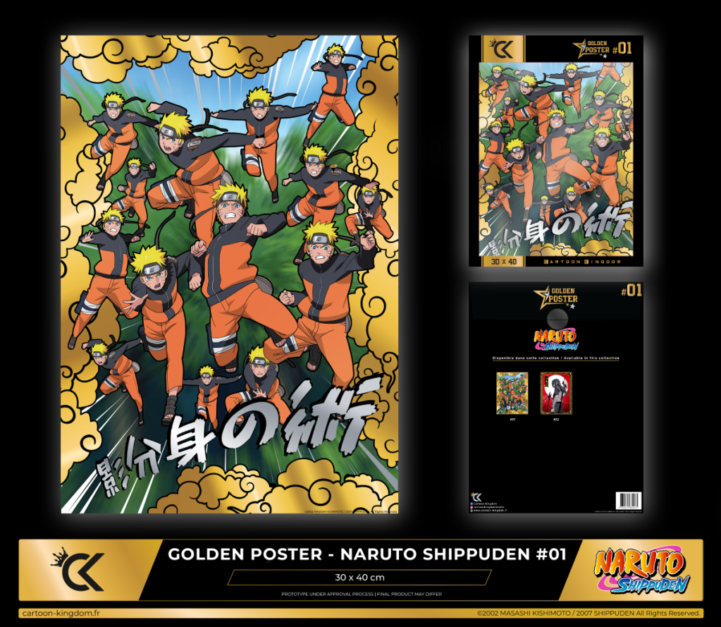 NARUTO SHIPPUDEN - Naruto - Golden Poster 30x40cm : ShopForGeek.com ...