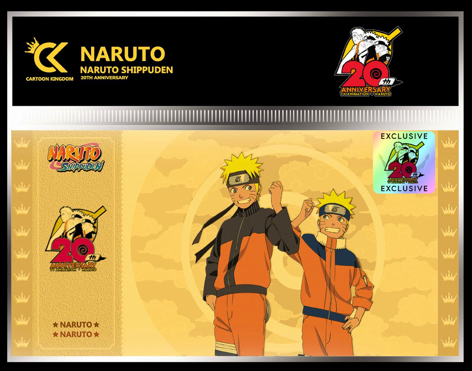 BEMS | NARUTO SHIPPUDEN - Naruto - Golden Ticket 20ème Anniversaire