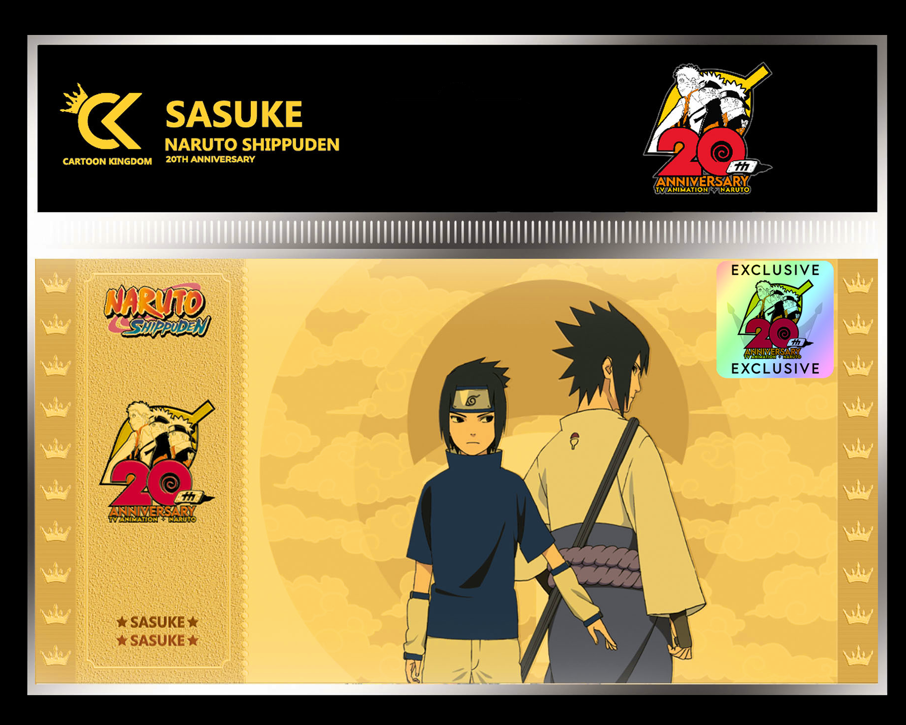 NARUTO SHIPPUDEN - Sasuke - Golden Ticket 20th Anniversary ...