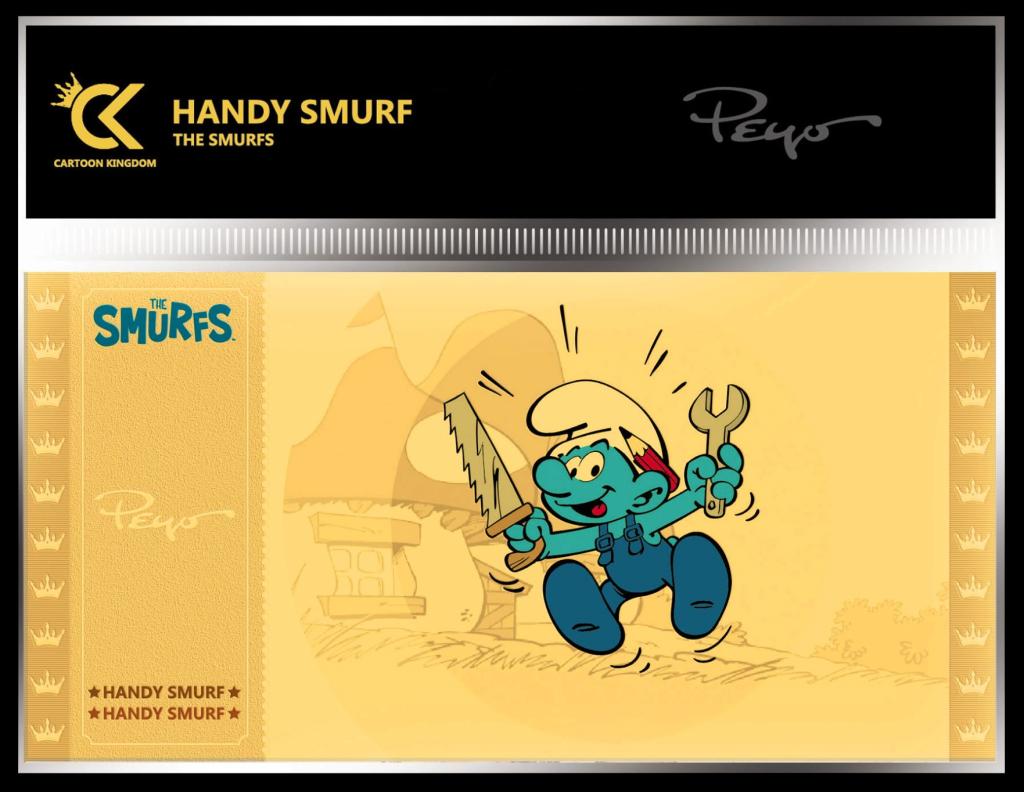 THE SMURFS - Handy Smurf - Golden Ticket : ShopForGeek.com: Collector's item Cartoon Kingdom ...