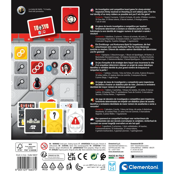 LA CASA DE PAPEL - Board game : ShopForGeek.com: Board game Clementoni ...