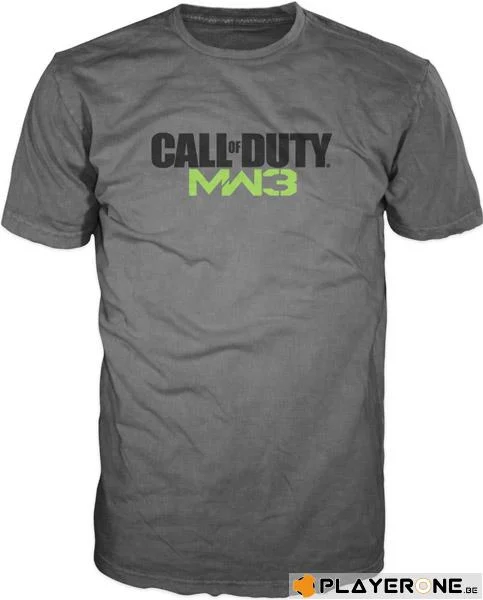 CALL OF DUTY MW3 - T-Shirt Melange - LOGO (XL) : ShopForGeek.com: T ...