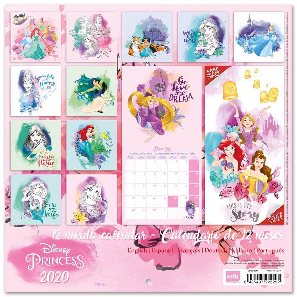 DISNEY Princess Classic - Calendrier 2020 - 30x30 : ShopForGeek.com ...
