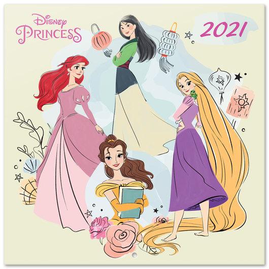 DISNEY - Princess - Calendar 2021 '30x30cm' : ShopForGeek.com: Calendar ...